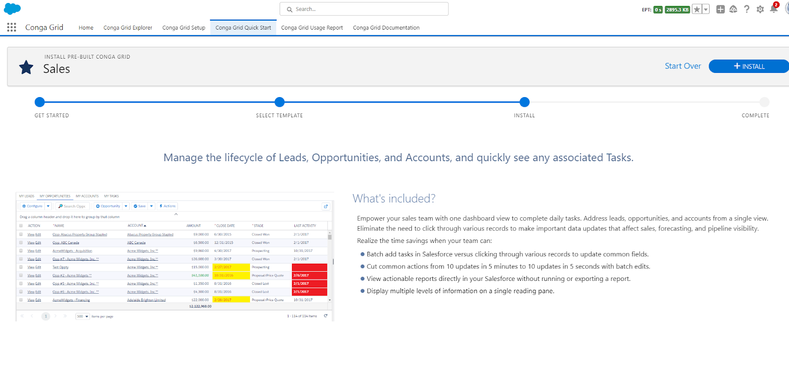 Conga Grid Salesforce App Review 2025 ☁️ Salesforce Apps