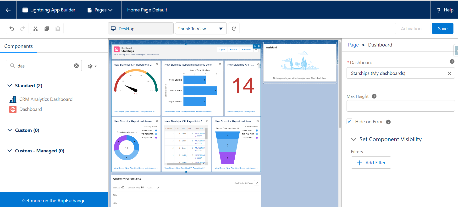 How To Setup Custom Kpi Dashboard ☁️ Salesforce Apps