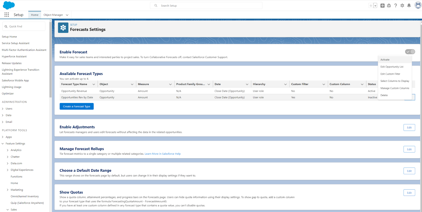 Customizable Salesforce Reports For Forecasting ☁️ Salesforce Apps