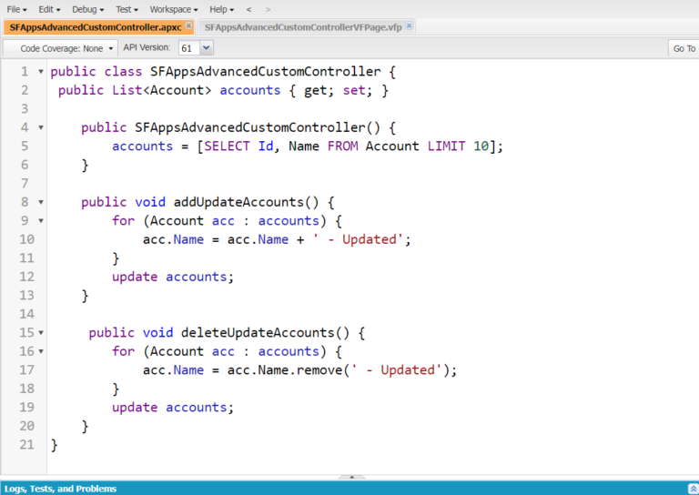 Visualforce Page with Custom Controller Example & Overview☁️