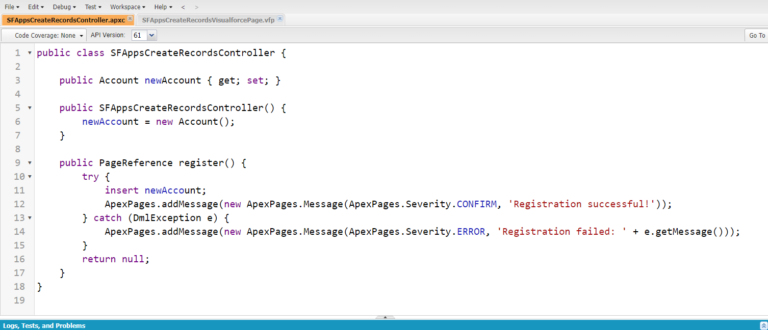 Visualforce Page with Custom Controller Example & Overview☁️