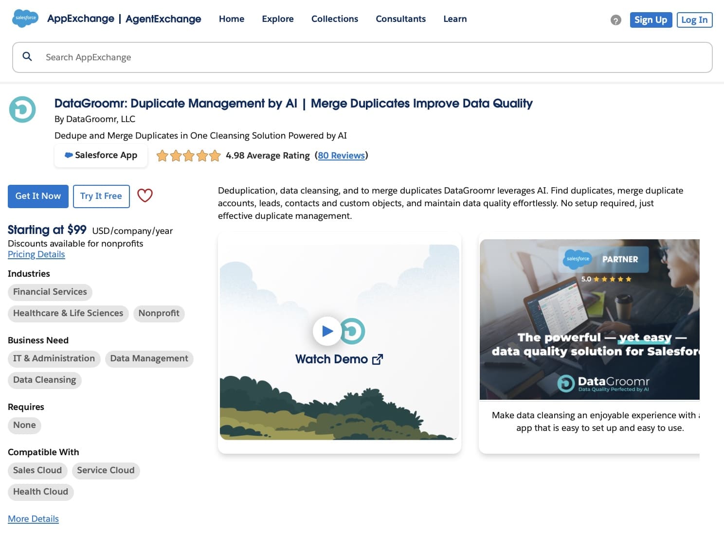 DataGroomr - AI Salesforce Deduplication Tool in ☁️ 2025